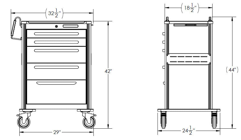 Boyd Industries | Prestige Line | Anesthesia Cart